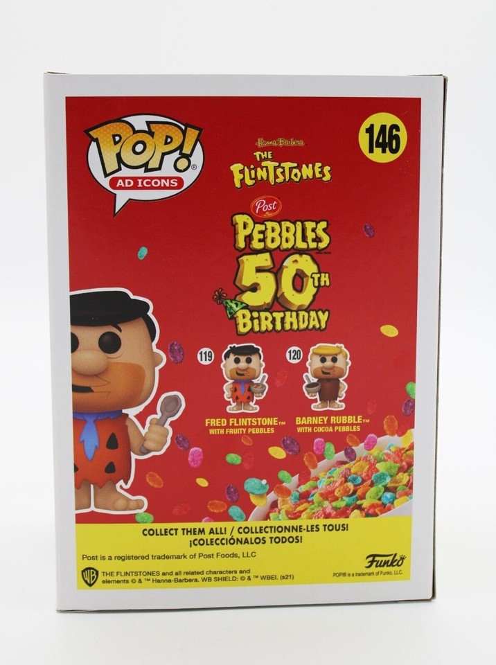Funko Pop Fruity Pebbles Fred Flintstone with Spoon #146 - US GAMESTOP ...