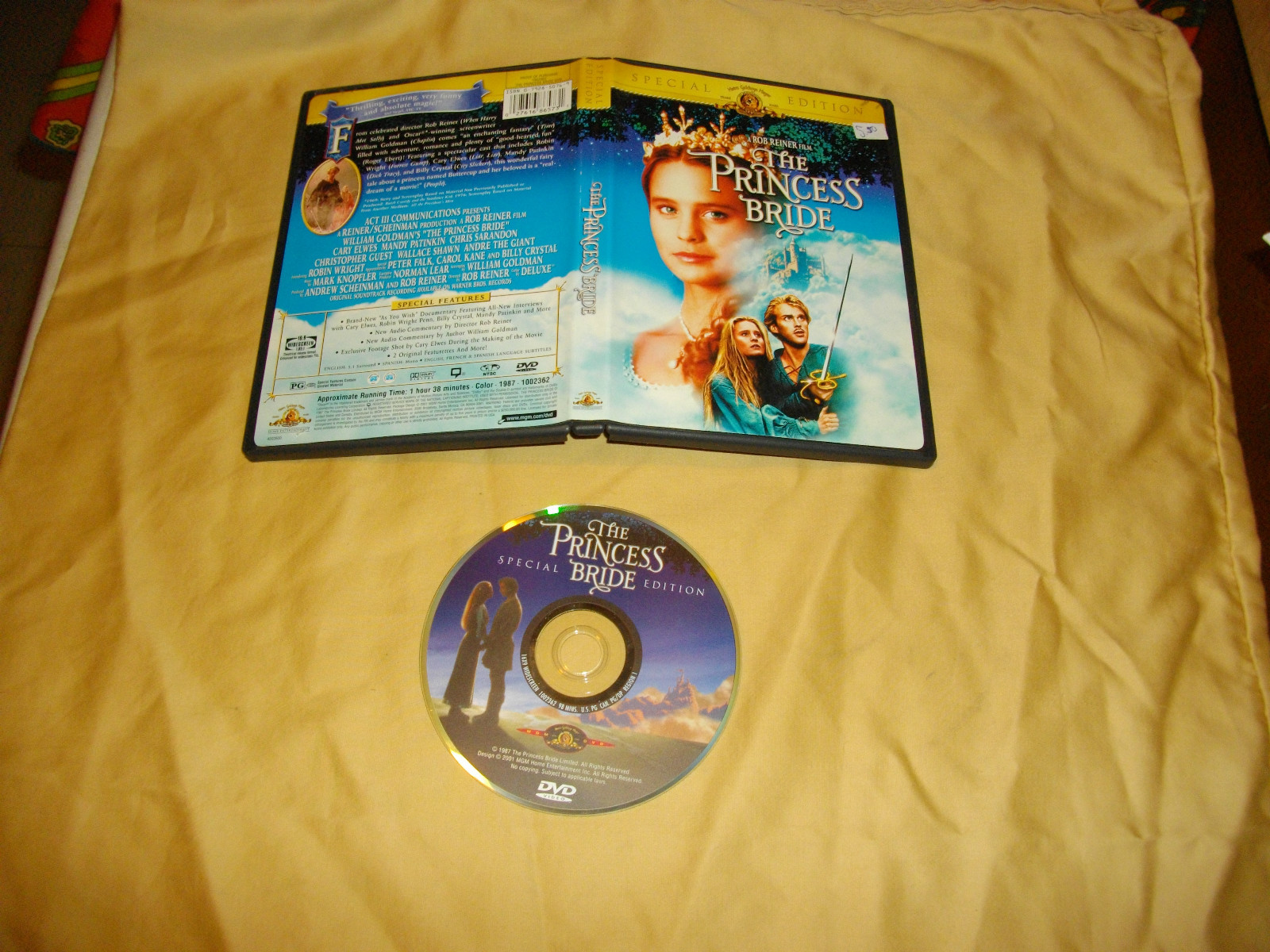 The Princess Bride (DVD, 2001) andre the giant peter falk billy crystal ...