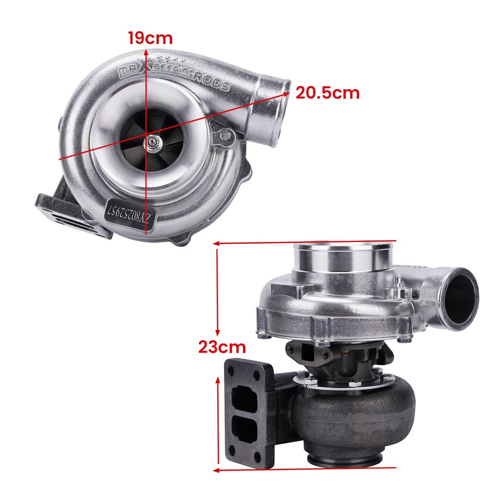 T70 Turbocharger Turbo Charger T3 2.5" Universal V-Band 500+ HP 0.81 A ...