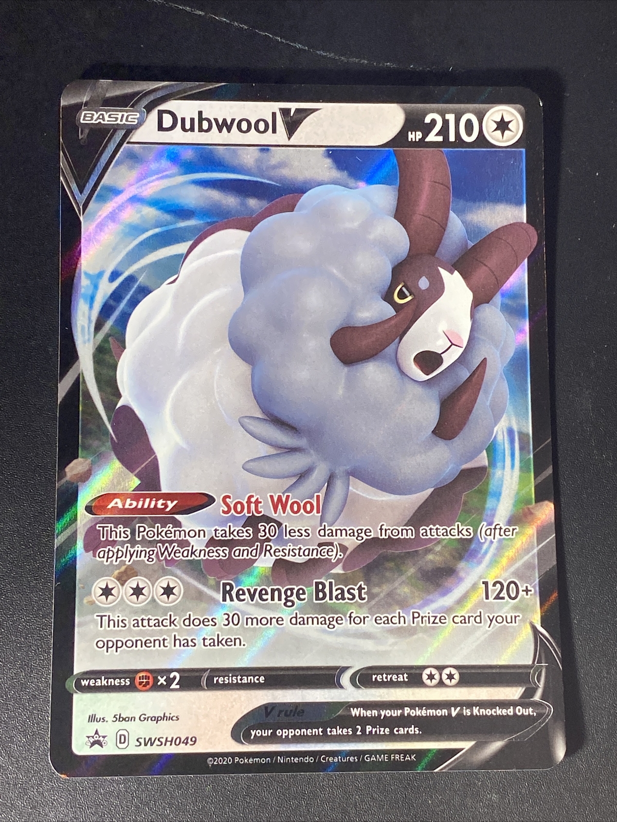 Dubwool V SWSH049 - Full Art Promo Ultra Rare Pokemon Card NM Holo | eBay