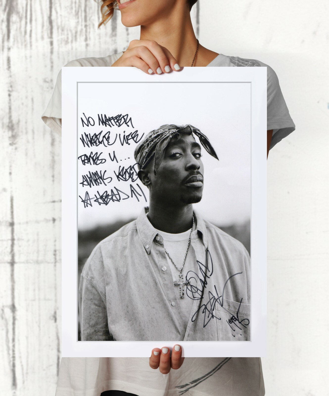Tupac Shakur Autographed Poster Print. Great Rare Memorabilia | eBay