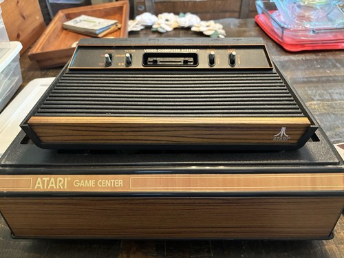 Atari 2600 CX-2600A Vintage Video Game Console Controllers Bundle Sold ...