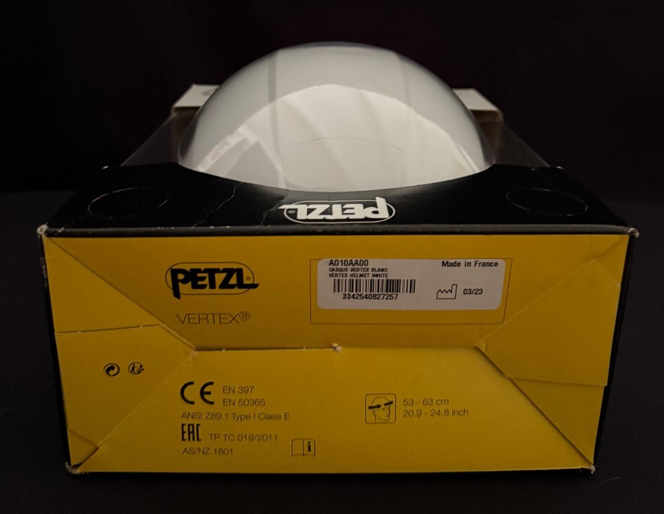 PETZL Vertex Helmet – Class E Safety Hard Hat White | Size 53–63 cm | eBay