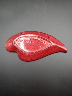 MCM Red Wing Pottery Red Glaze Ashtray. 7.25 In. x 3.5 In . | eBay
