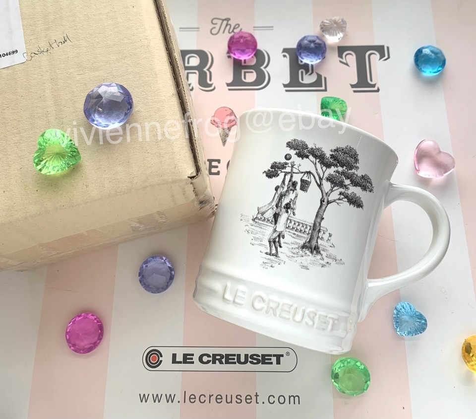 LE CREUSET SHEILA BRIDGES HARLEM TOILE DE JOUY COLLECTION SEATTLE MUG ...