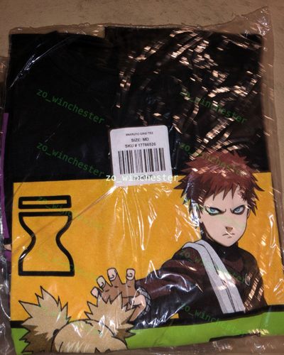 new Naruto Gaara SHIRT Temari Kankuro Sand Village Ninja Shippuden ...