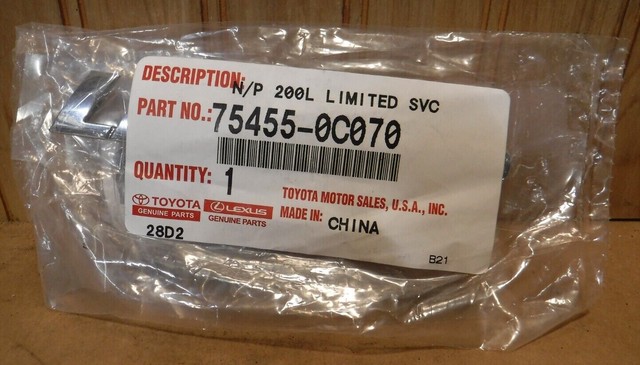 Toyota 4runner Tacoma Tundra Sequoia Pillar Roof Side Limited Emblem ...