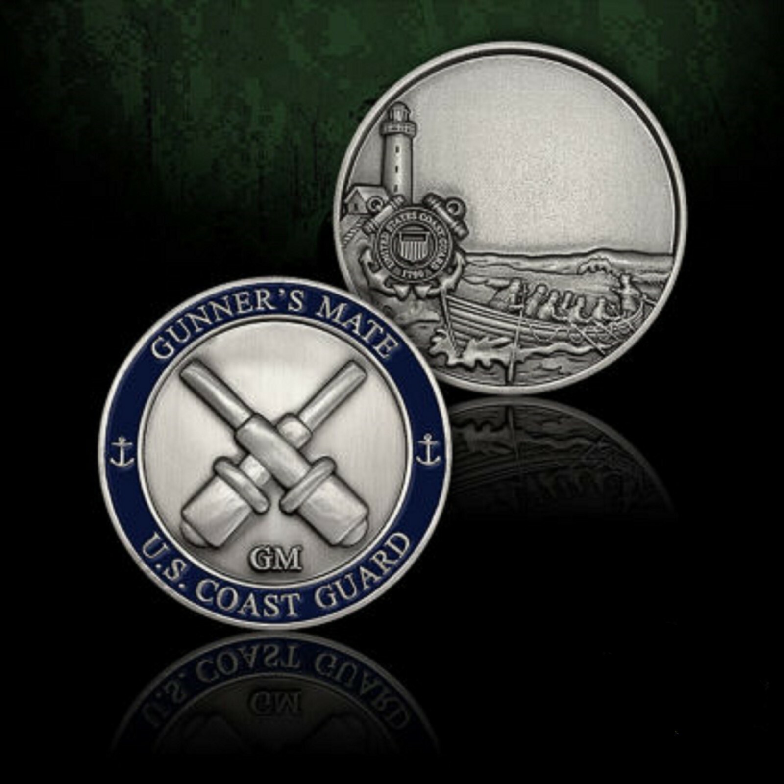 COAST GUARD GUNNER'S MATE GM 1.75" CHALLENGE COIN | eBay