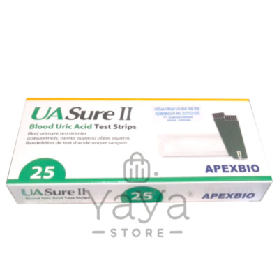 UASure II Uric Acid Test Strips - UA Sure - Box of 25 Test Strips ...