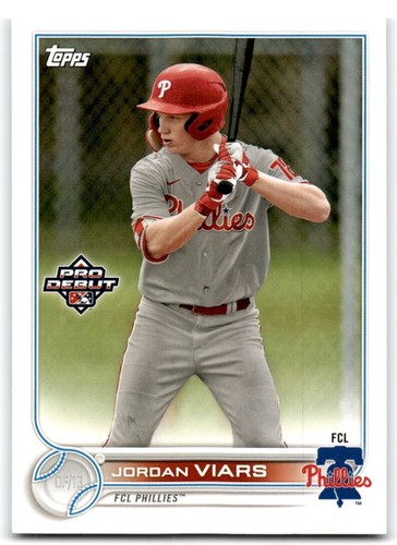 2022 TOPPS PRO DEBUT JORDAN VIARS FCL PHILLIES #PD-99 | eBay