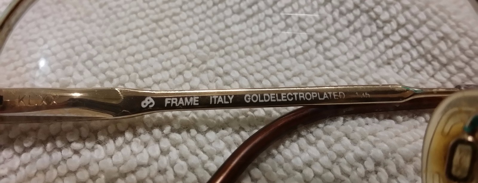 Men's Luxottica Kuxx Gilbert Gold Plated Rx Eyeglasses Frames 54/18/135 ...