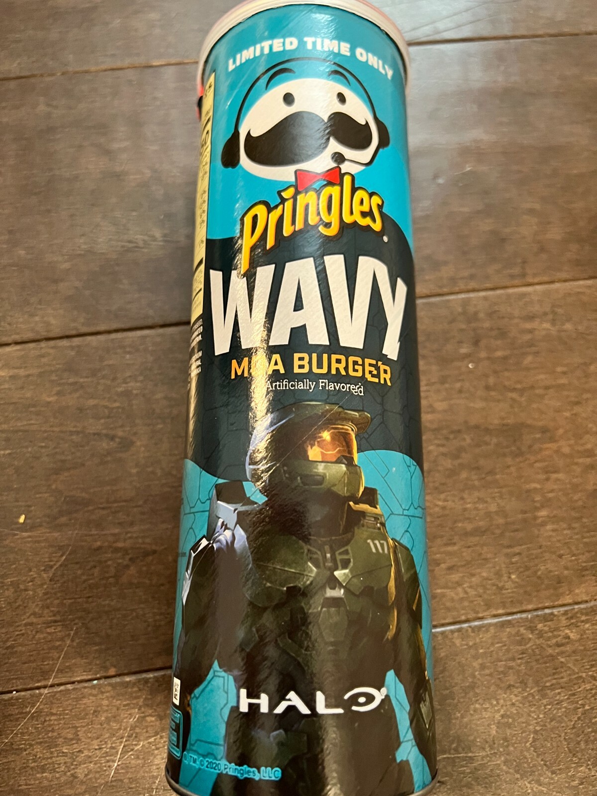 Pringles Wavy MOA Burger Flavor Halo Can Full and Limited Edition Qty2 ...