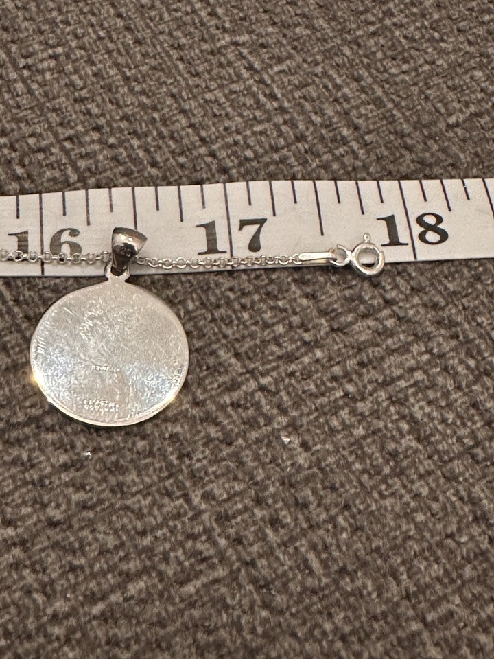 Sterling Silver Flat Celtic Token With 925 Chain | eBay