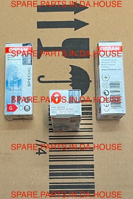 3 x Miele Oven Halogen Lamp Light Bulb Globe H5461B H5461BP H5900B ...