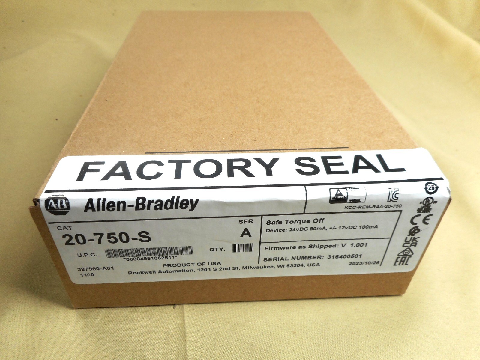 Allen Bradley 20-750-S safe torque-off (NIB) | eBay
