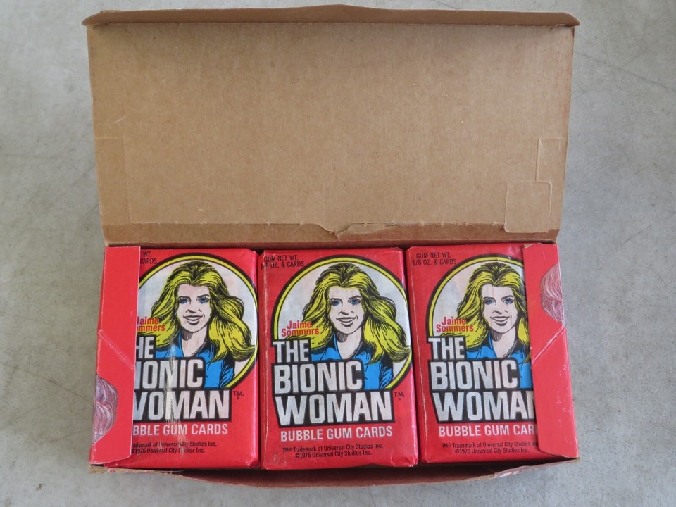 1976 Donruss The Bionic Woman Trading Cards 24 Sealed Packs in Box | eBay
