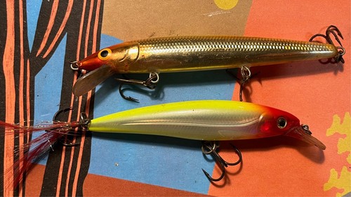Lot 2 Vintage Rapala Finland Original Floating X-Rap Lure F11 XR12 ...
