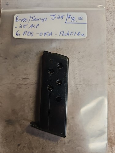 1 x Factory Bryco Jennings J 25 J25 J-25 .25 ACP 6 rd Magazine clip ...