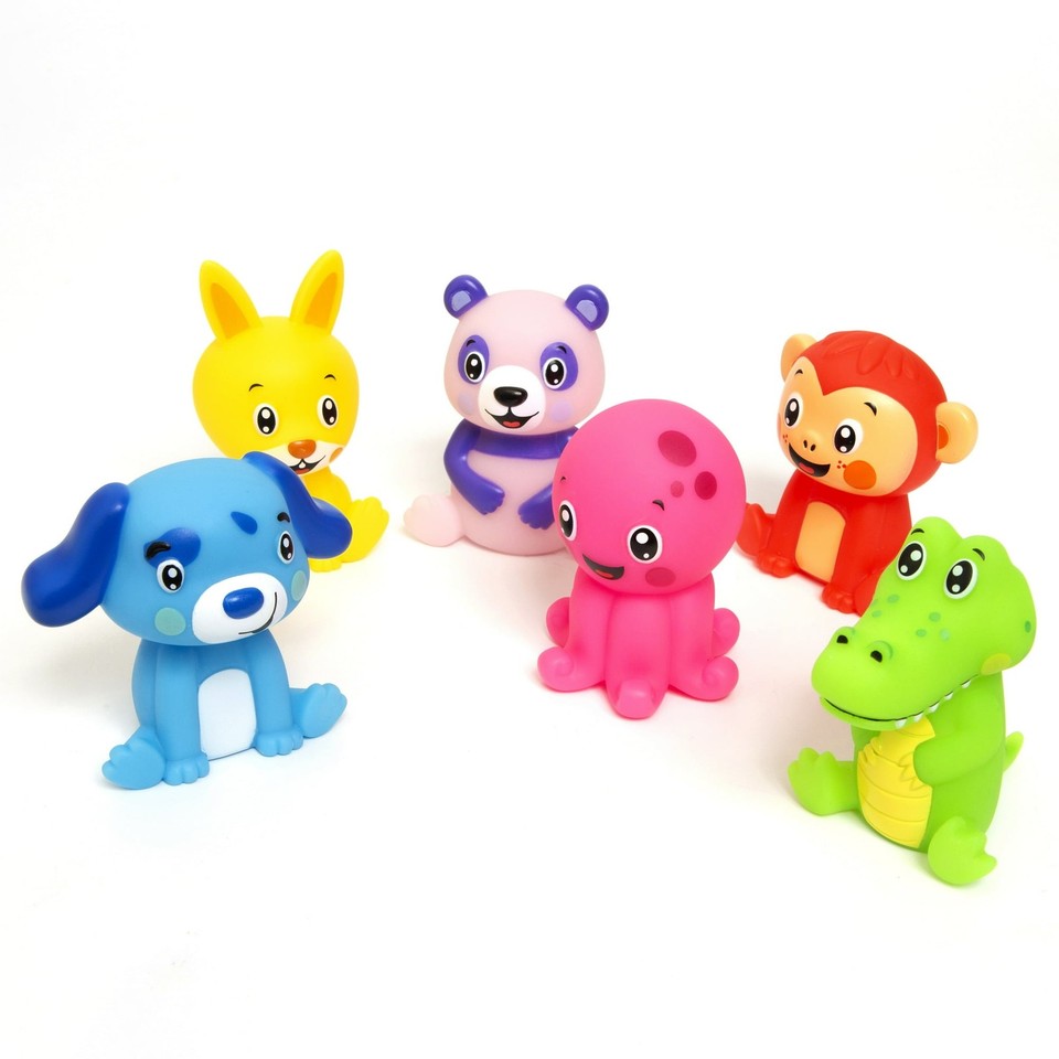 Multicolored Assorted Soft Animal Figurines Toys Educational Focus Kids ...
