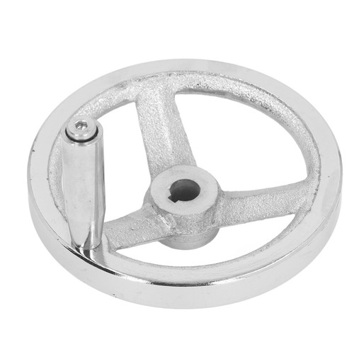 12x125MM 3 Spoke Hand Wheel With Revolving Handle Cast Iron Round ...
