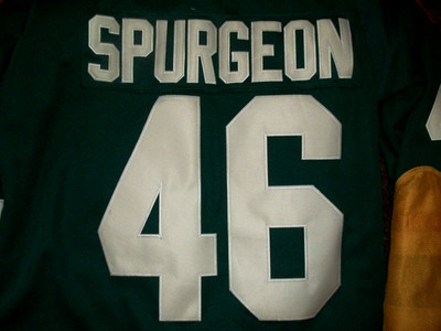 MINNESOTA WILD WINTER CLASSIC NHL #46 SPURGEON HOCKEY JERSEY W/ STRAP ...