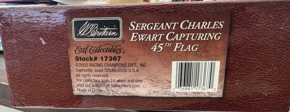 W Britain Napoleonic Wars Sgt. Charles Ewart Capturing 45th Flag #17367 ...