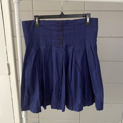 VTG 90s Gingham Plaid Skirt L Steampunk Alternative Punk Academia ...