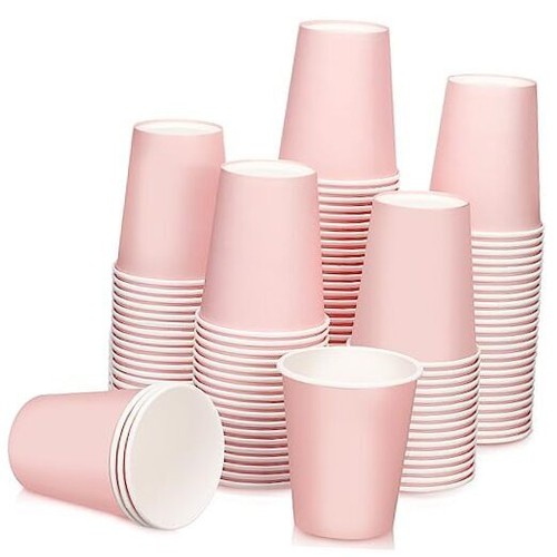 200 Pcs Paper Cups 9 oz Disposable Paper Cups Disposable Coffee Cups ...