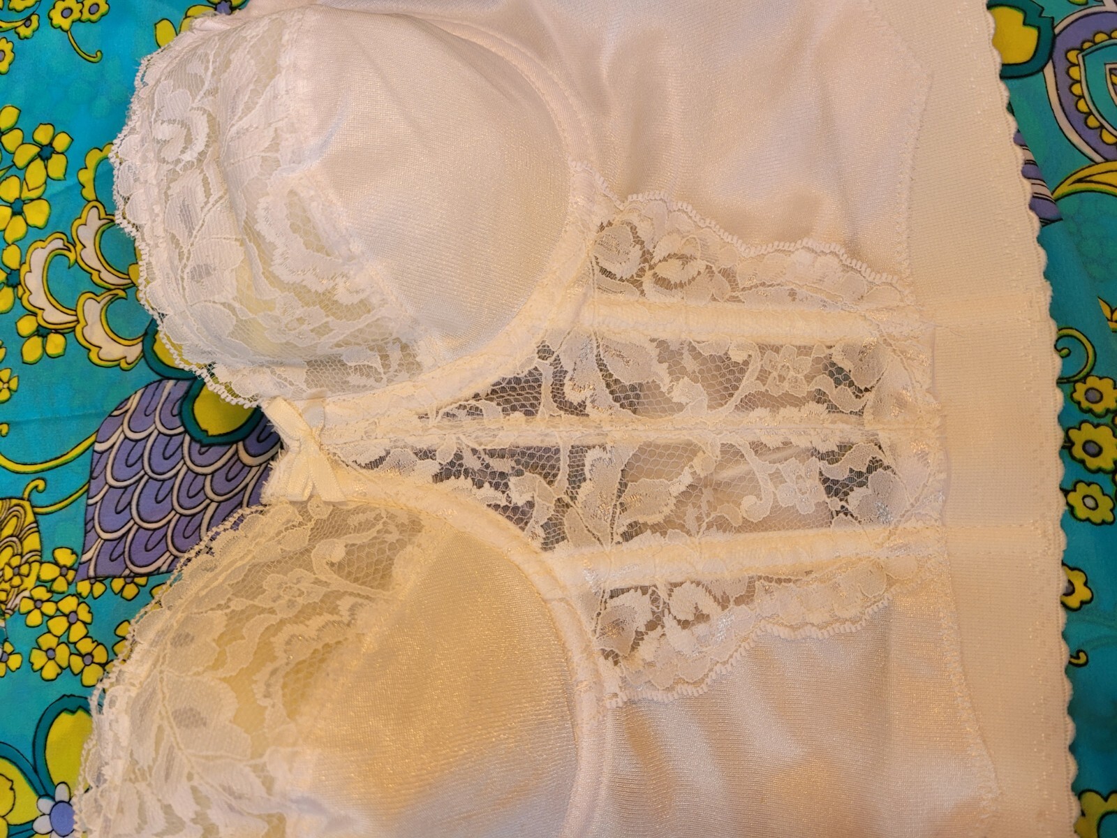 Vintage White Bustier With Underwire | eBay