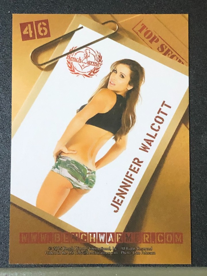 2015 Benchwarmer JENNIFER WALCOTT Signature BOOT CAMP Pink Foil/25 PLAYBOY 🐇 💗 | eBay