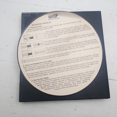 BASF Reel to Reel Magnetic Recording Tapes 7" x 1800 With Case | eBay