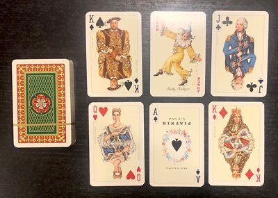 PLAYING CARDS - TUDOR ROSE - PLATNIK VIENNA AUSTRIA - 2 DECKS - ONE ...