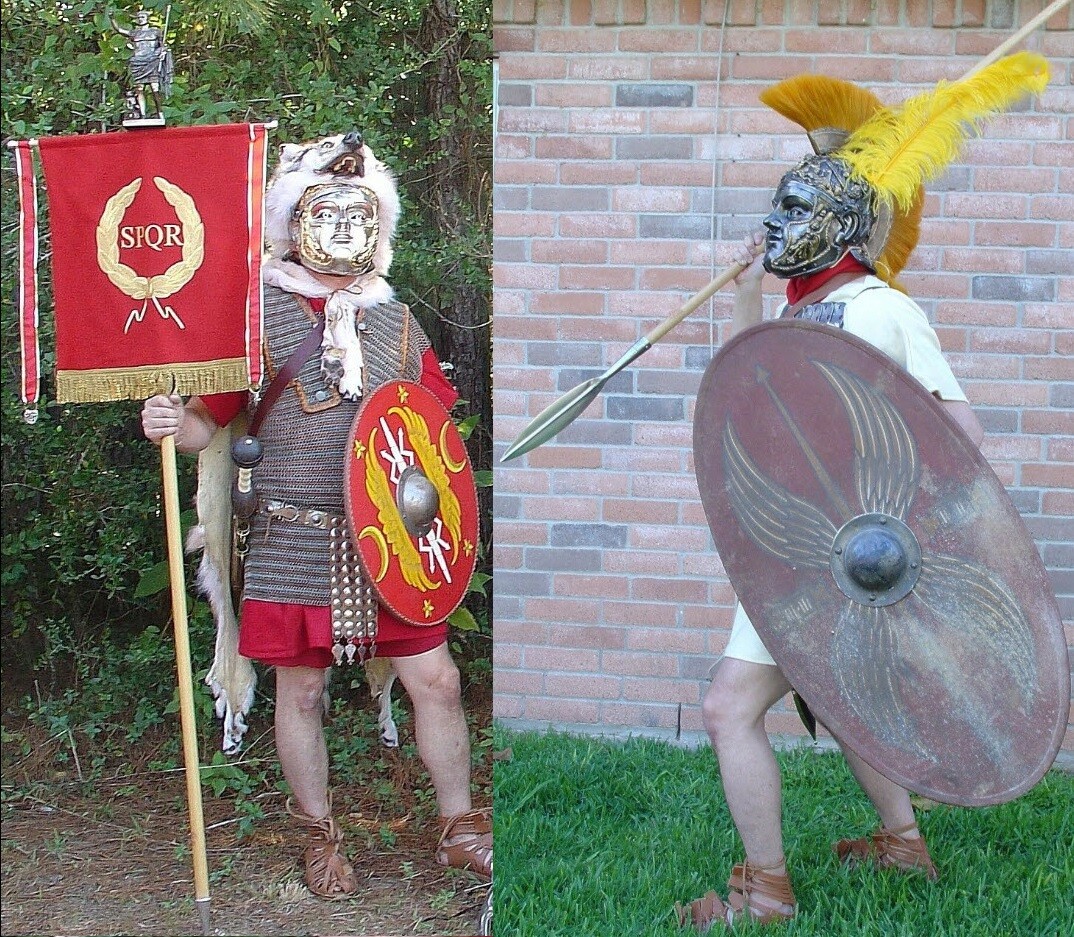 Roman Standard Bearer Signifer Vize Legionary Masked Cavalry Sport ...