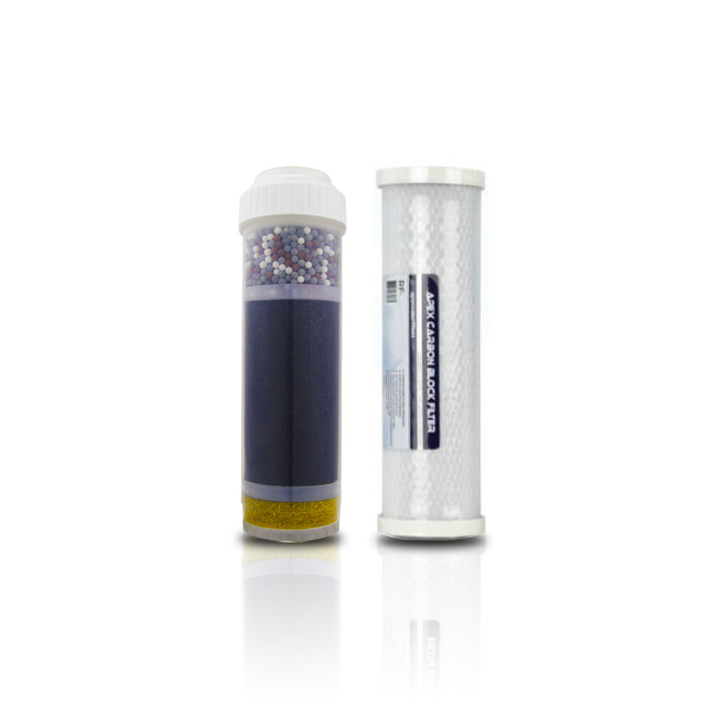 APEX EXPRT RF-2050 Dual Carbon Alkaline pH+ Water Filter Replacement ...