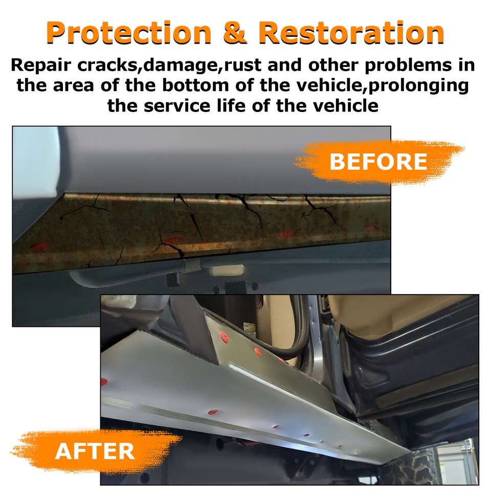 KUAFU Slip-on Rocker Panel For 03-06 04 05 Ford Expedition PAIR Driver ...