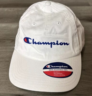 Champion Men’s Adjustable Osfa Hat White | eBay