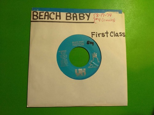 FIRST CLASS Beach Baby b/w Both Sides of the Story 7" 45rpm Vinyl VG+ ...