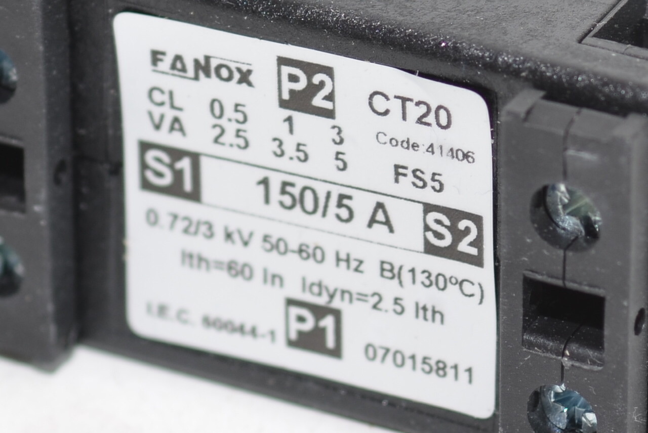 FANOX CT20 150/5A Ringkern-Transformator / Transformer, Ratio 150/5A ...