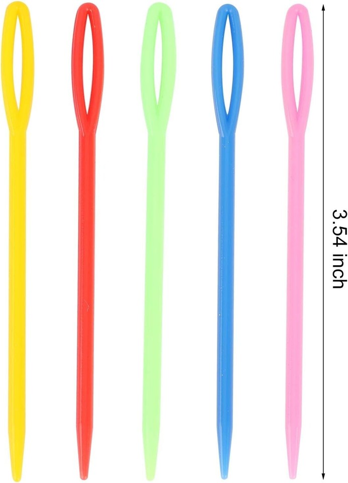 5x Yarn Needles, Plastic, Big Eye, 3.54", Crochet Crafts, Sew, Sewing Needle USA | eBay