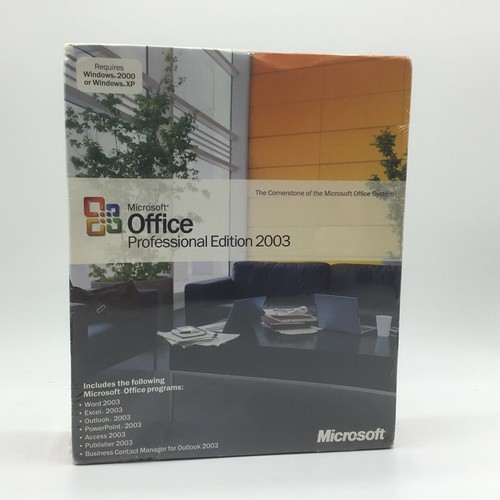 Microsoft Office Professional 2003 - Old Version (269-07387) | eBay ...