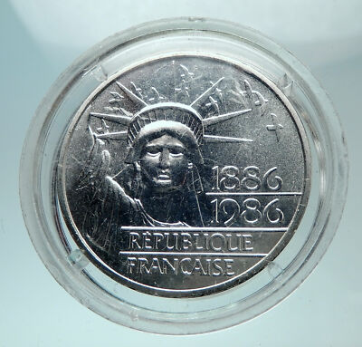 1986 FRANCE Gifts Statue of Liberty to US Huge Genuine Silver French ...