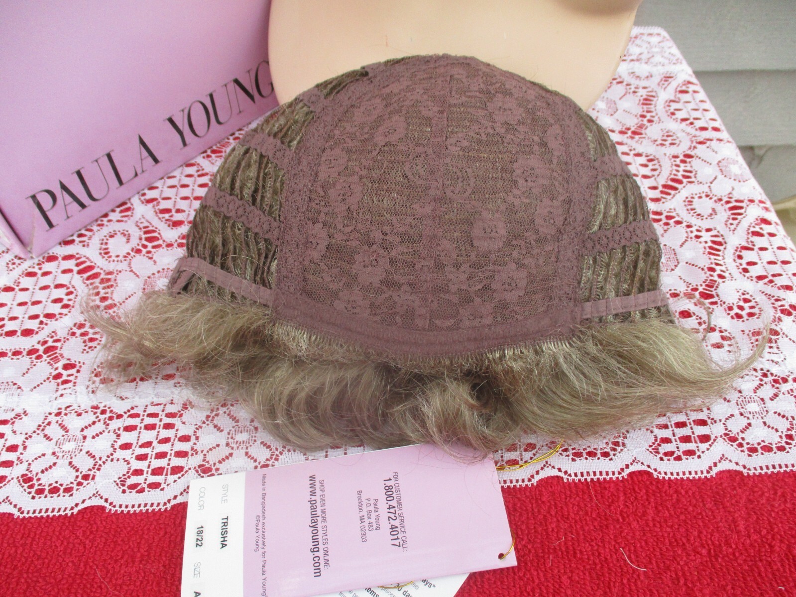 NWT Paula Young Wig A5512 TRISHA Color 18/22 WARM TOFFEE Lt Ash Brown ...