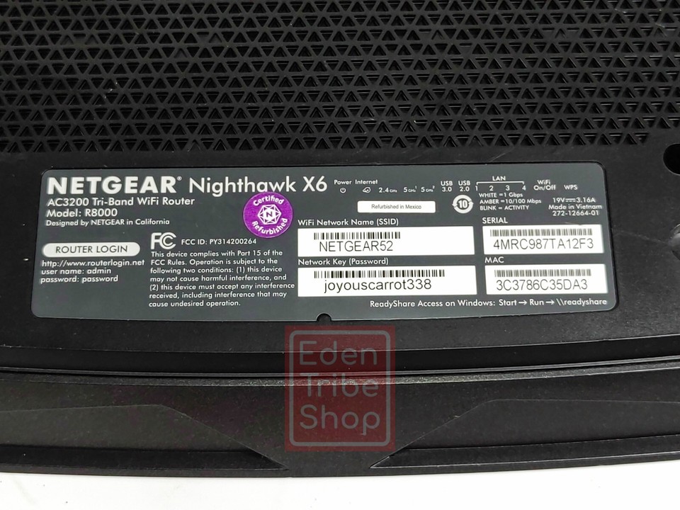 Netgear Nighthawk X6 R8000 AC3200 Tri-Band Router | eBay