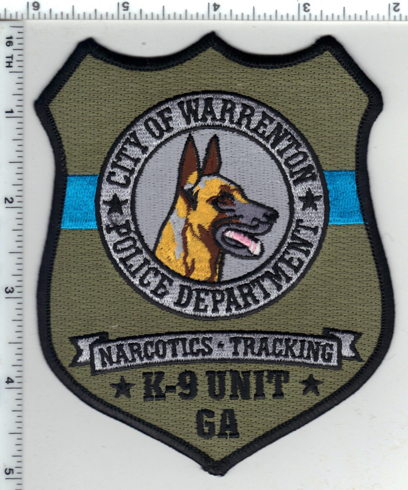City of Warrenton Police (Georgia) Narcotics - Tracking K-9 Unit Patch ...
