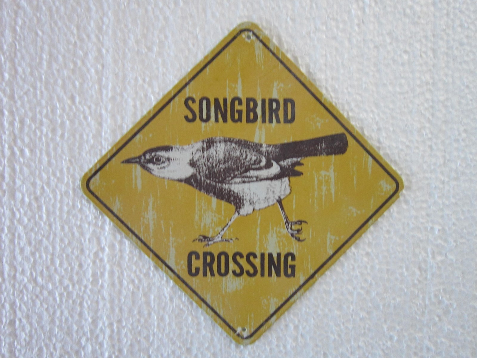 Set of Five Bird Caution Signs Hummingbird Songbird Hawk Plasma Cut ...