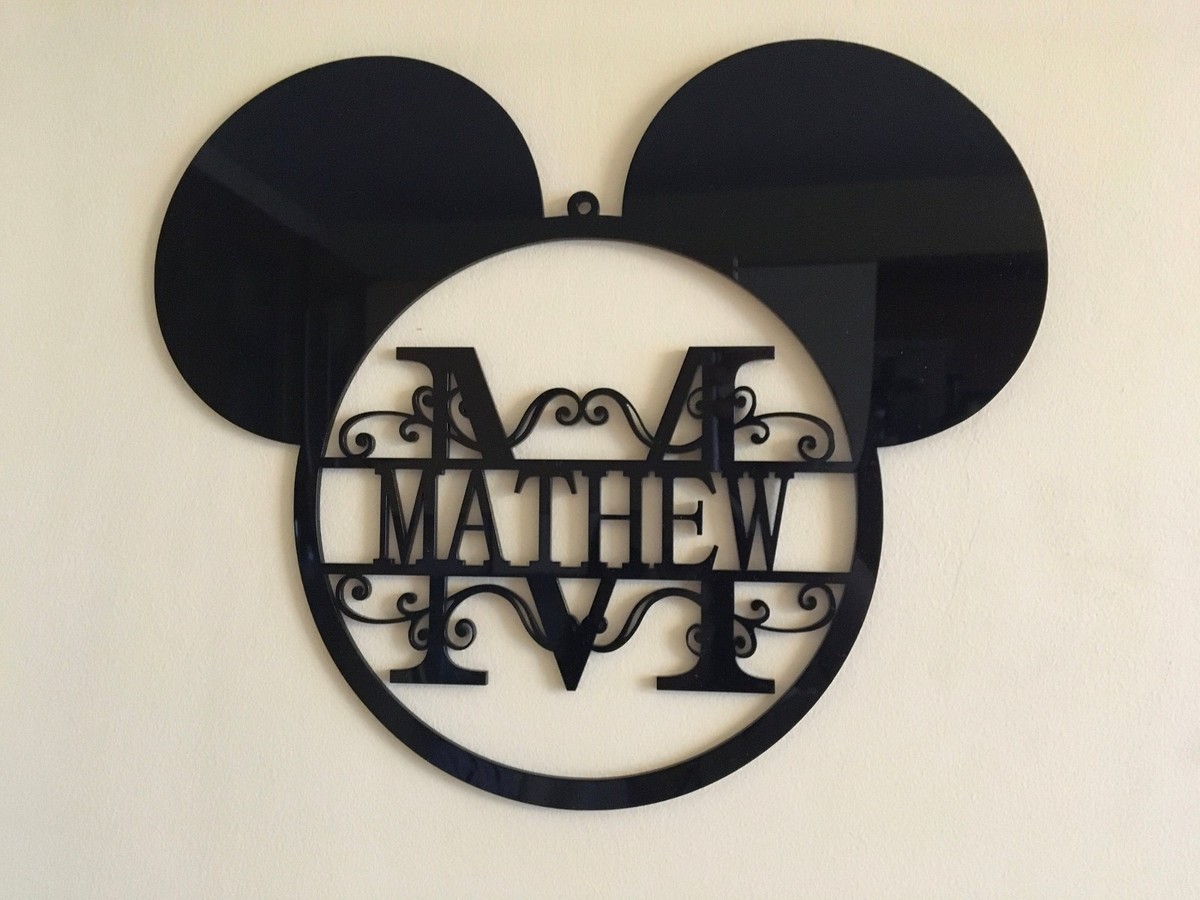 Mickey Mouse Name Letters