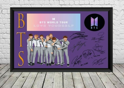 BTS Signed Album Photo Print Poster Pop Band Memorabilia | eBay