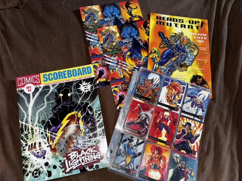 Comic Card Lot- Marvel, DC, Promos, X-Men, Spider-Man, Skeleton ...