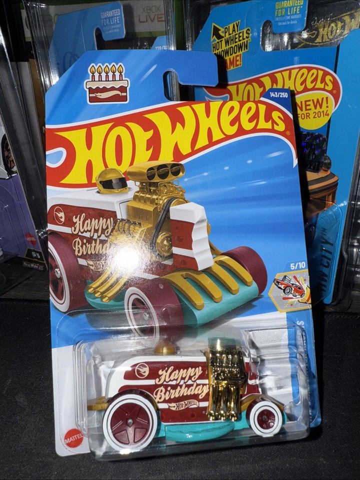2025 Hot Wheels Birthday Burner #143 Cherry Red Treasure Hunt JBC26 ...