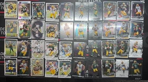 Lot Of 40 Green Bay Packers Cards NFL Jordan Love, Lloyd, Brett Favre ...